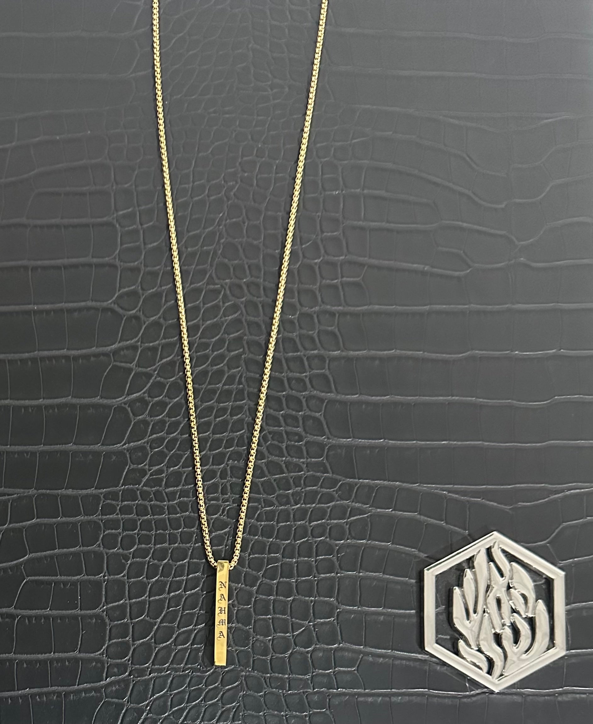 Collier Mezouza Gold – Breslev Gang